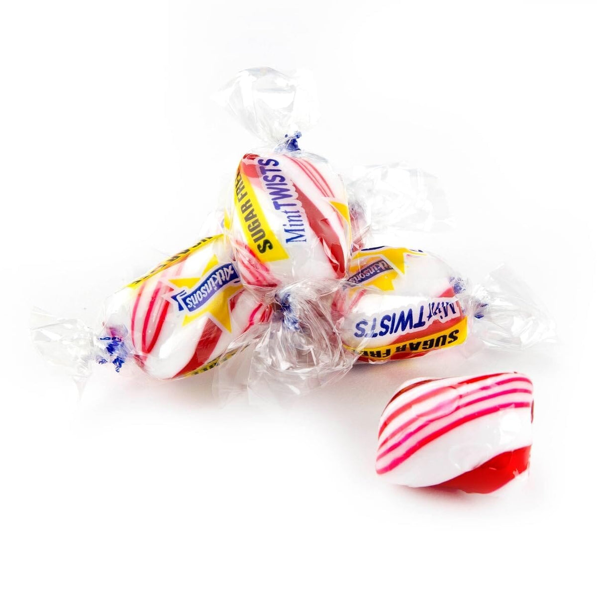 Atkinson's Mint Twists Candy Sugar Free Bulk, 15 Pound — Snackathon Foods