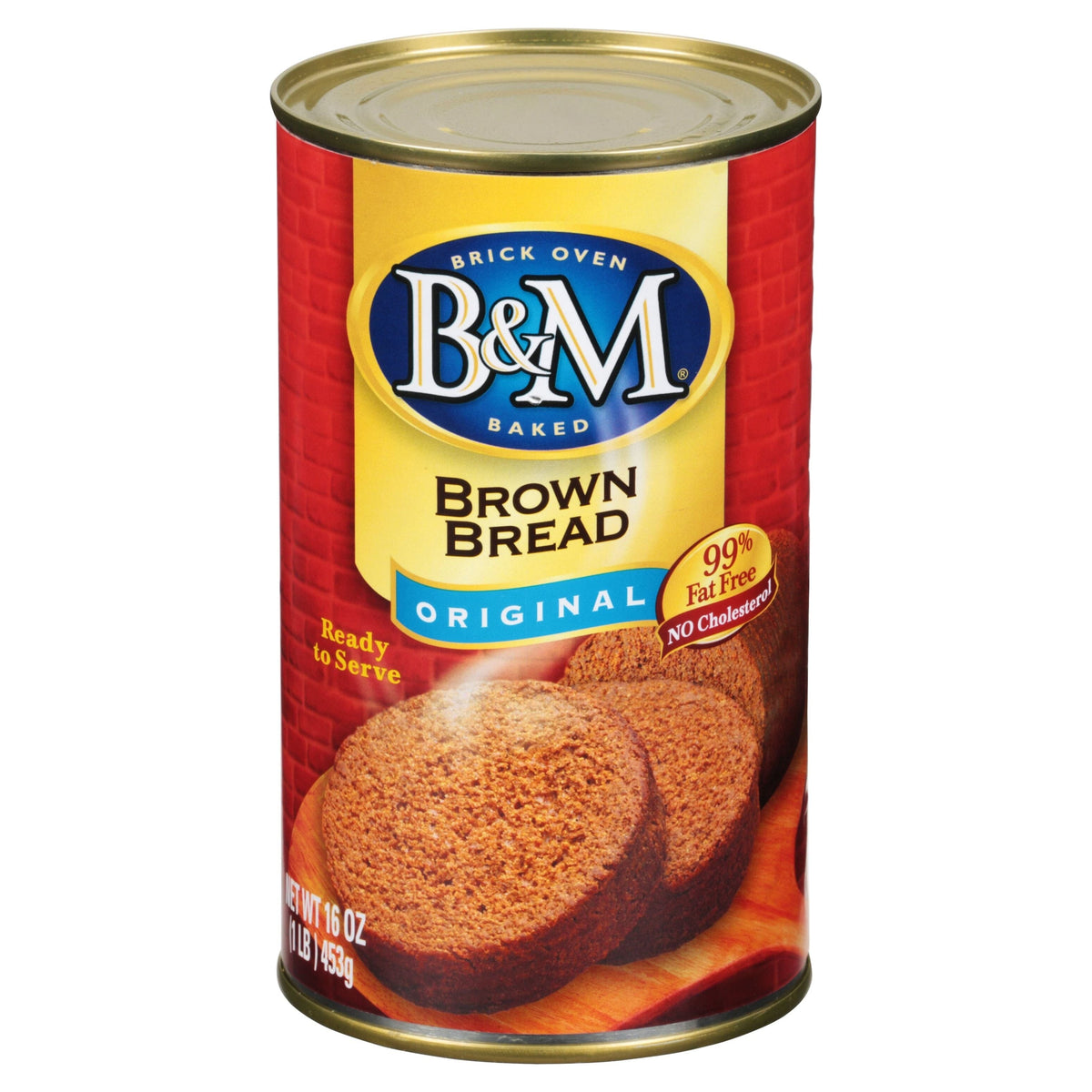 B&M Original Brown Bread, Shelf-Stable, 16 oz Can — Snackathon Foods