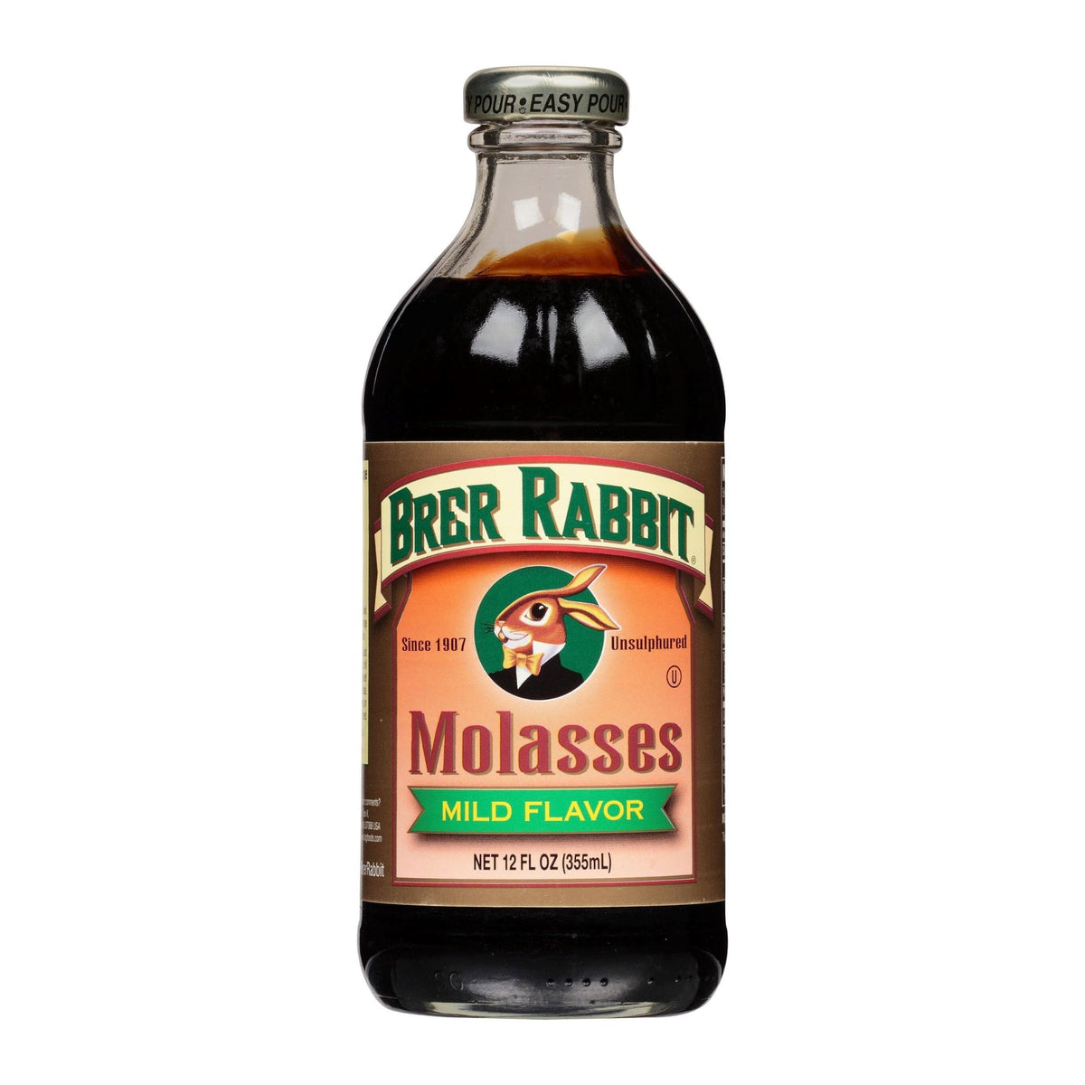 Brer Rabbit Molasses, Mild Flavor, 12oz Jar — Snackathon Foods