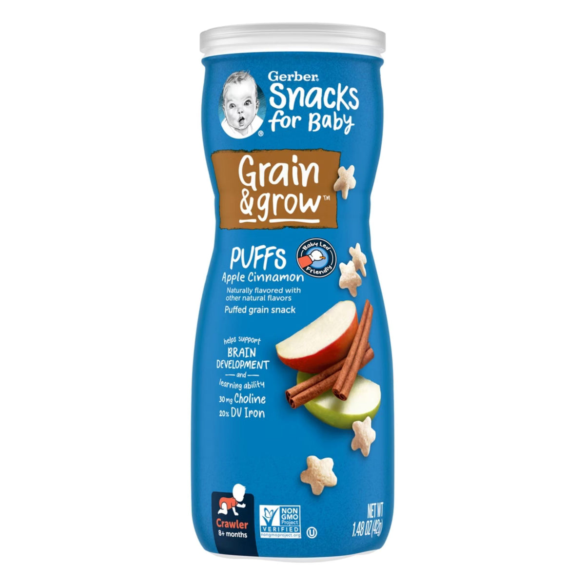 Gerber Stage 3 Baby Food, Apple Cinnamon, 1.48 oz Canister — Snackathon ...