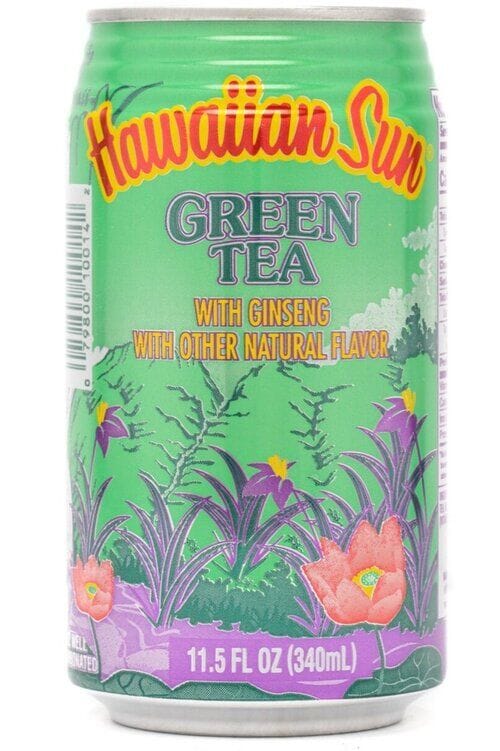 Hawaiian Sun Green Tea with Ginseng, 11.5 Fl Oz Pack of 6 — Snackathon ...