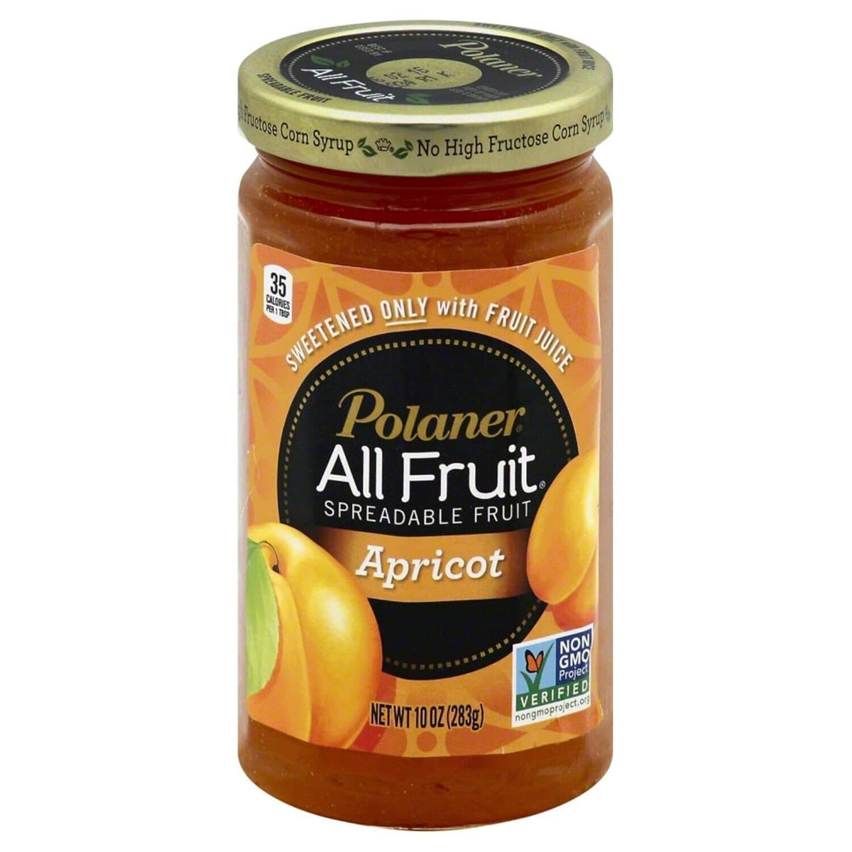 Polaner All Fruit Spread Apricot, 10 ounce — Snackathon Foods