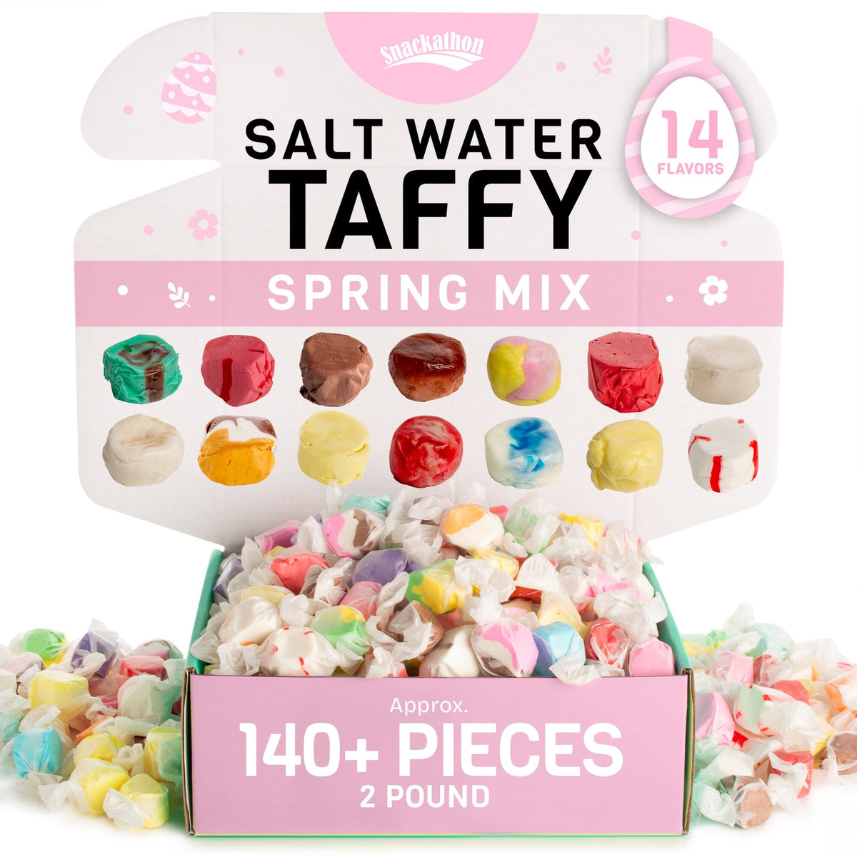Snackathon Salt Water Taffy Assorted Mix, Holiday Edition, Various ...
