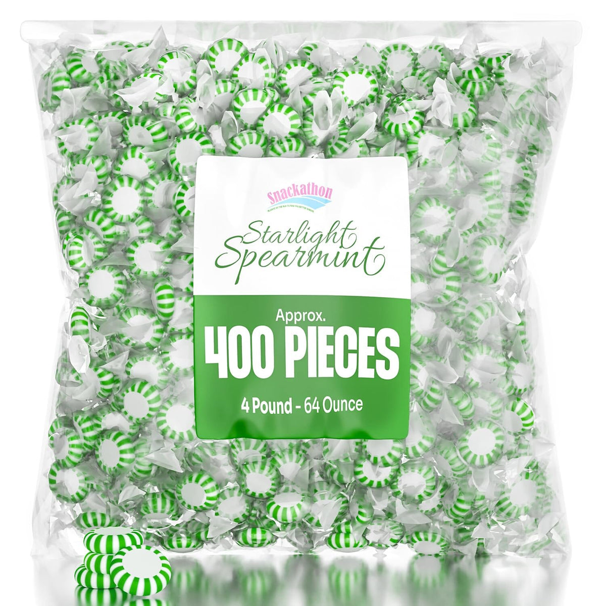 Snackathon Starlight Spearmint Candy – Individually Wrapped Mints (4 P ...