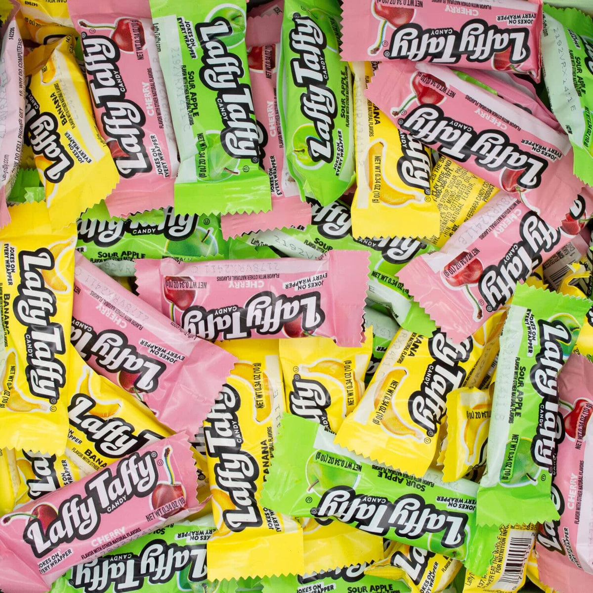 Laffy Taffy Candy Variety Pack, Apple, Cherry, Banana, 3.25 Pound-52 O ...