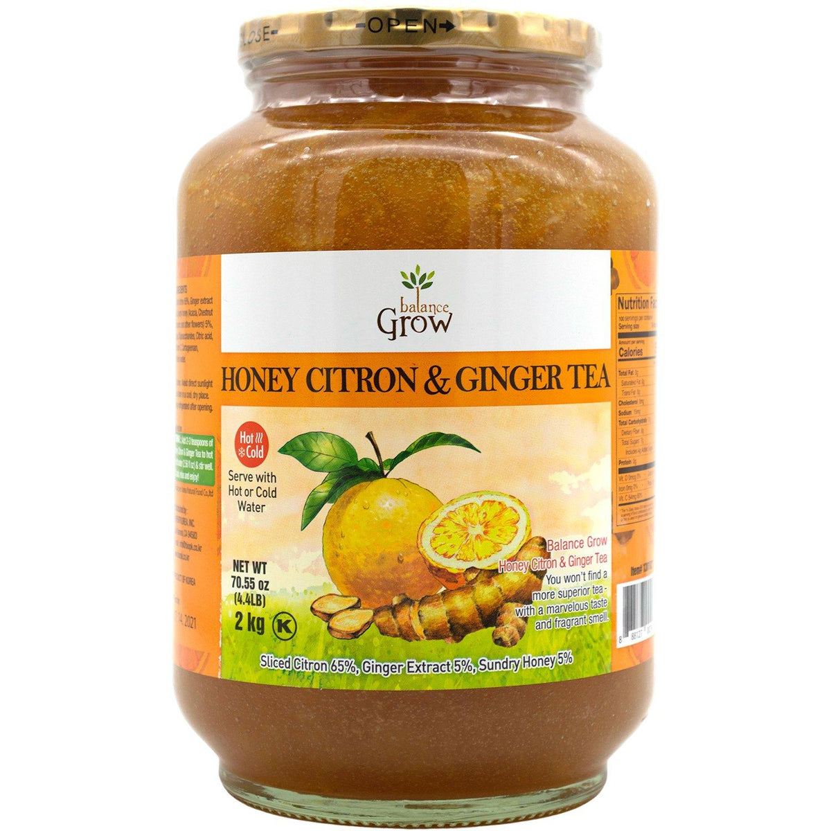 Balance Grow Honey Citron & Ginger Tea — Snackathon Foods