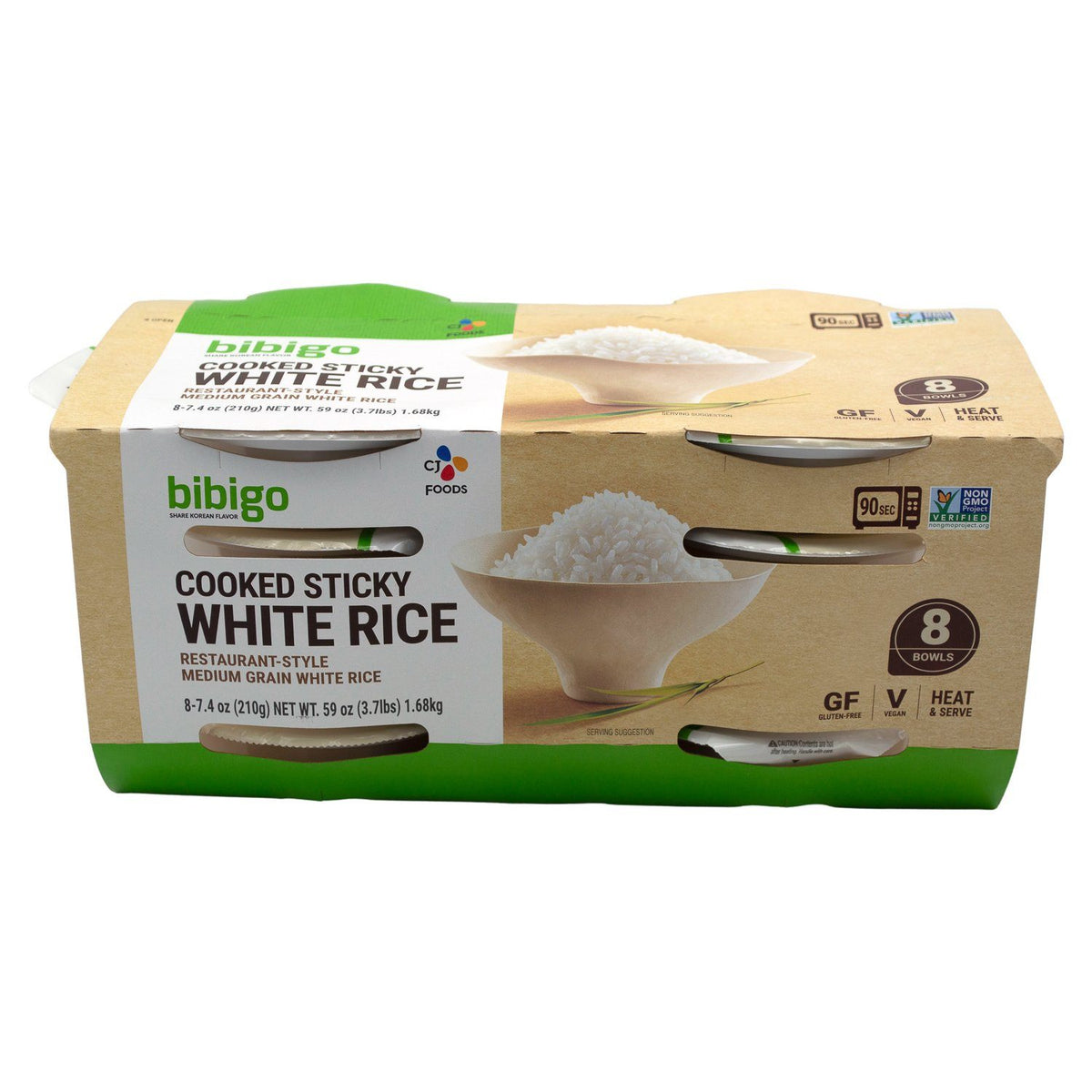 Bibigo Cooked Sticky White Rice — Snackathon Foods