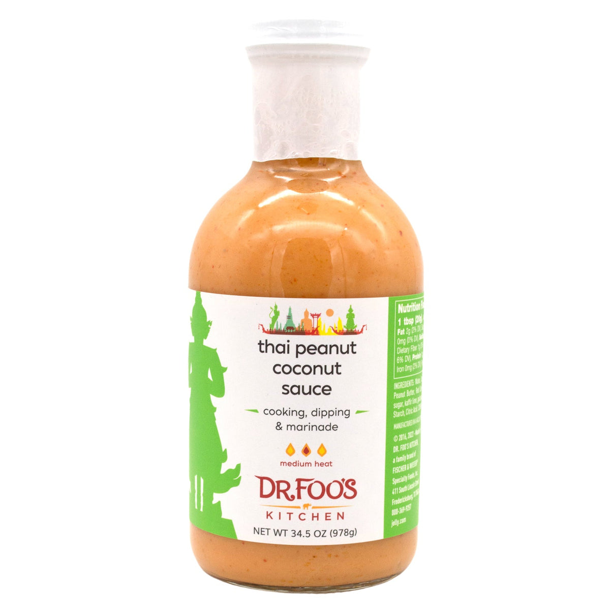 Dr Foo's Kitchen Thai Peanut Cococut Sauce — Snackathon Foods