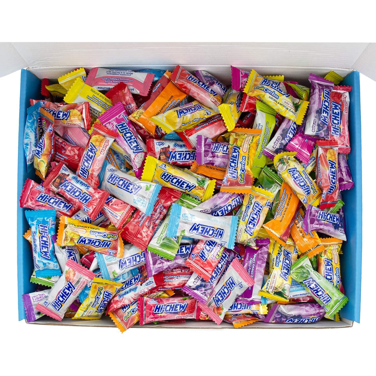 Hi Chew 17 Flavors, Bulk 330+ Pieces, 4 Pound (Strawberry, Mango, Gree ...