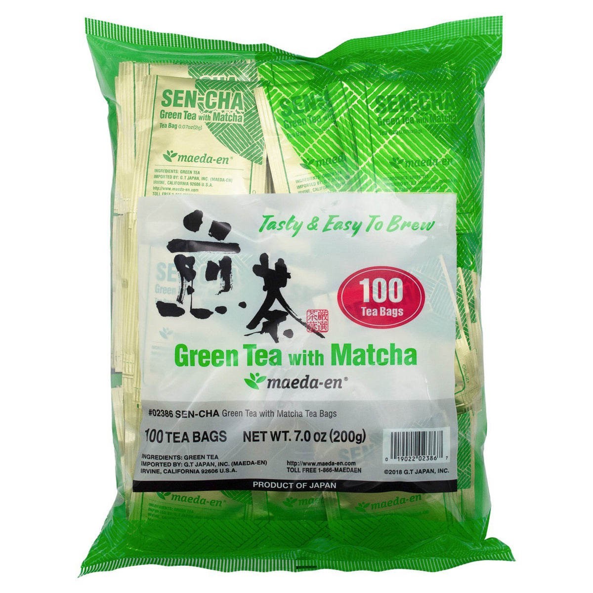 Maeda-en Matcha Tea Bags 100 Count — Snackathon Foods