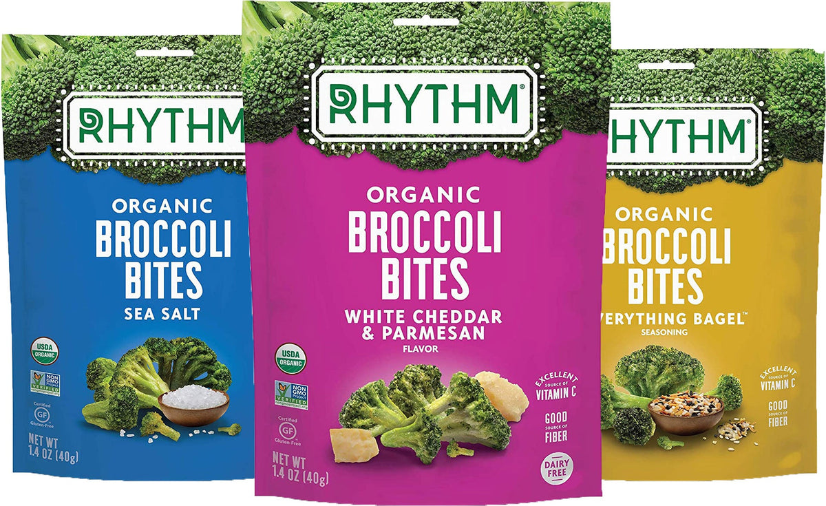 Rhythm Organic Broccoli Bites — Snackathon Foods