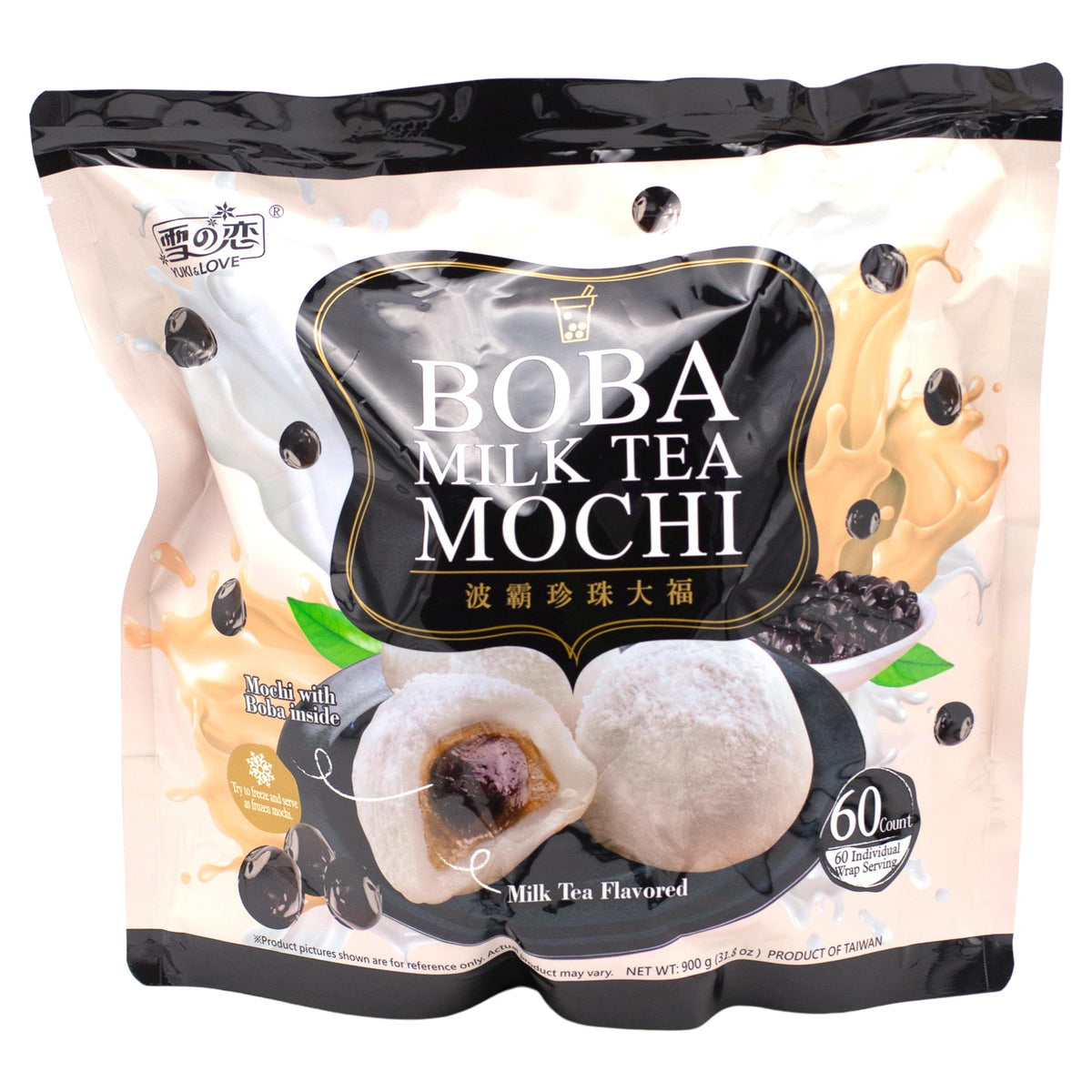 Yuki & Love Boba Milk Tea Mochi — Snackathon Foods